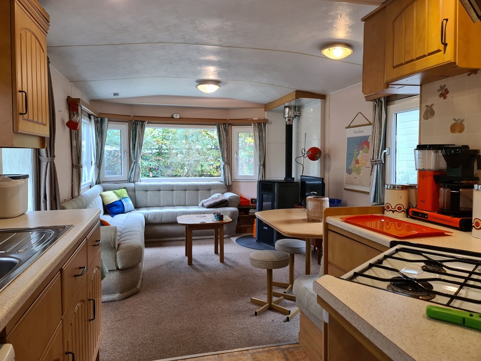 Leuke aluminium stacaravan met 3 slaapkamers - 887 | Jouw Chalet